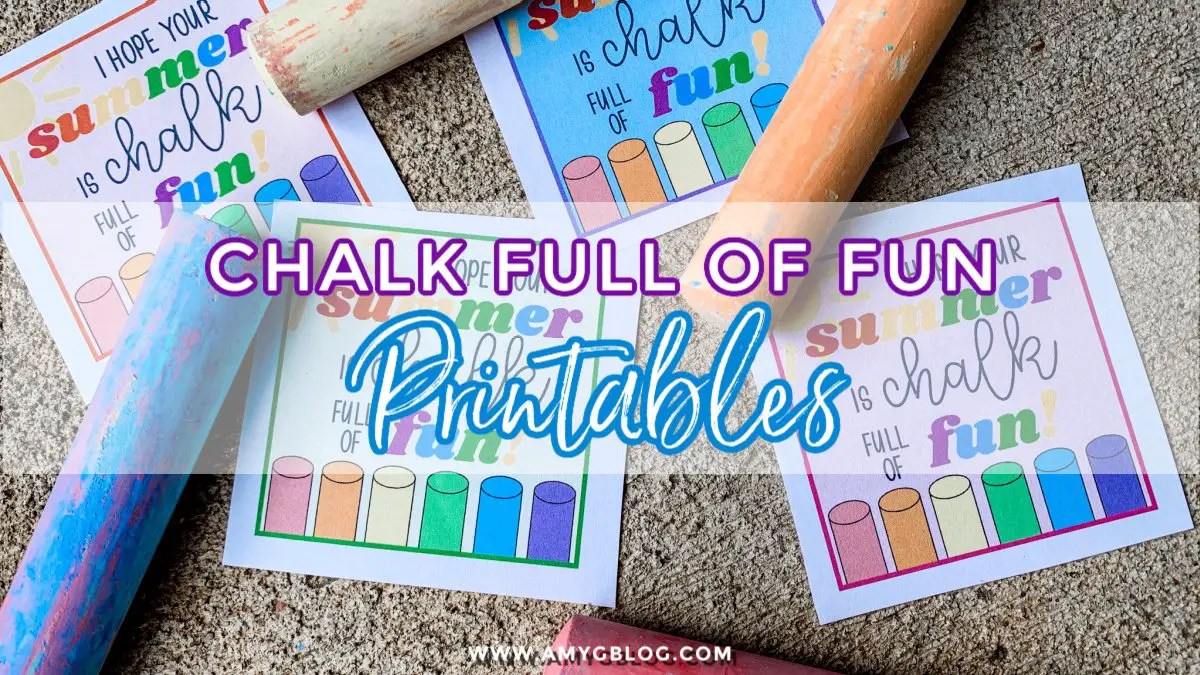 End of the School Year Chalk Gift Tags with Free Printable - Amy's ...