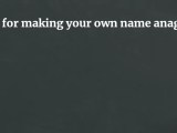 Fastest Online Tool For French Anagrams Solver