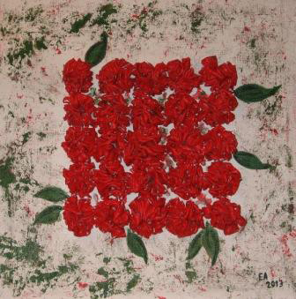 Rote Rosen – Andrea Langer Malerei