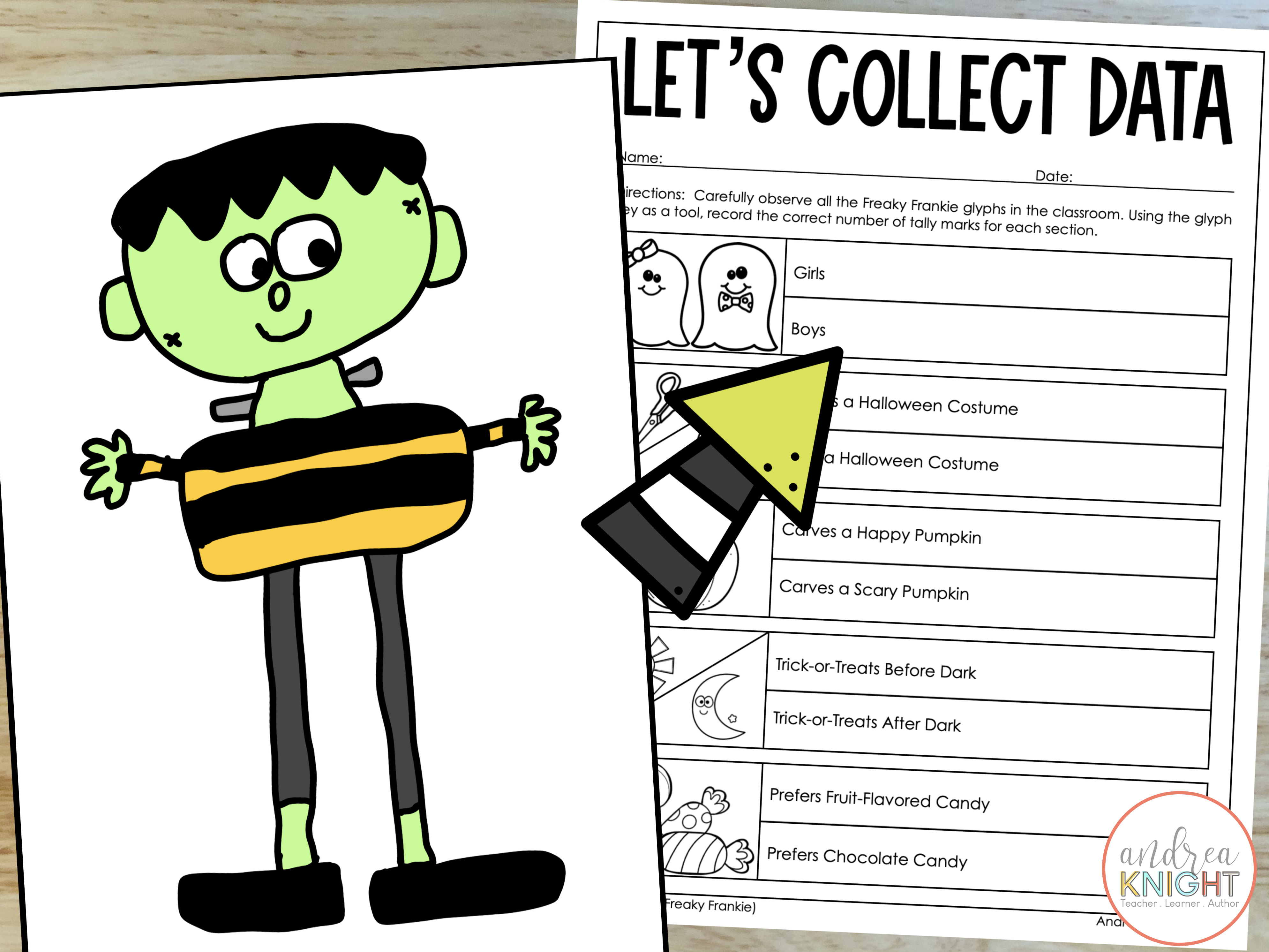 Fun Halloween Math for Kids: Freaky Frankies - Andrea Knight