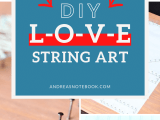 Free Template For L O V E Love String Art Project For Valentine S Day