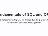 Sql And Orm