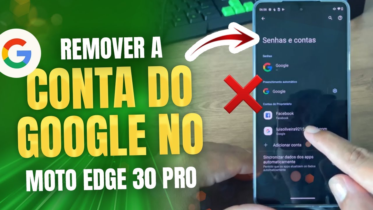 Como remover a conta do Google no Moto Edge 30 Pro – ANDROIDEMLOOP