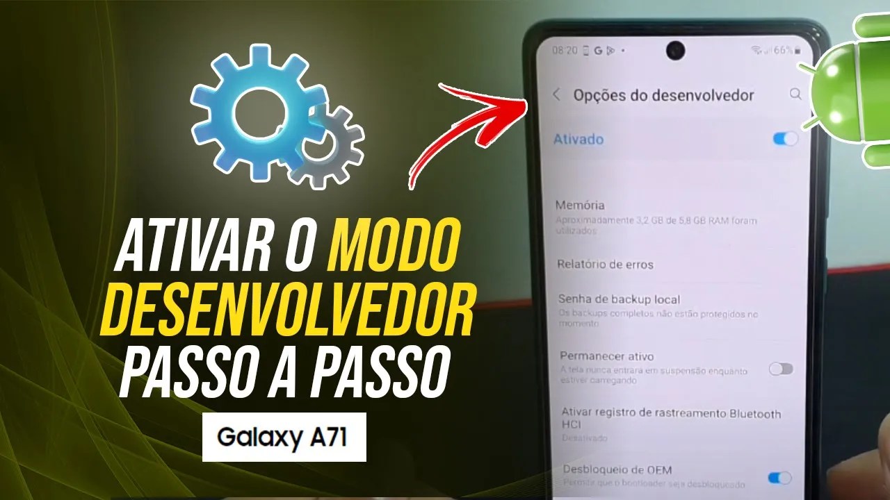 Como ativar o modo desenvolvedor no seu Samsung A71 – passo a passo ...