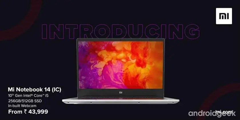 Xiaomi Mi Notebook 14 IC é lançado oficialmente | AndroidGeek