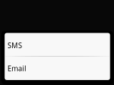 Options Menu Android Partaker
