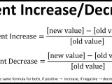 Percent Increase And Decrease
