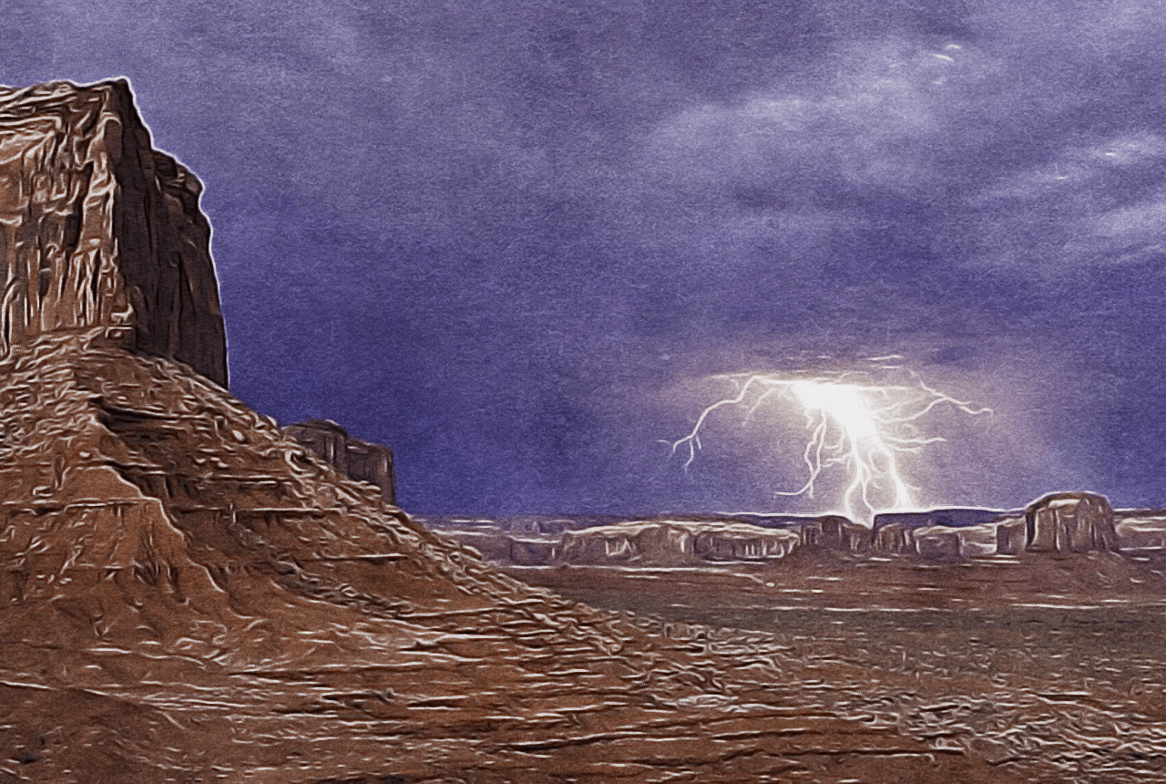 like lightning in a summer storm – an ensign, waving