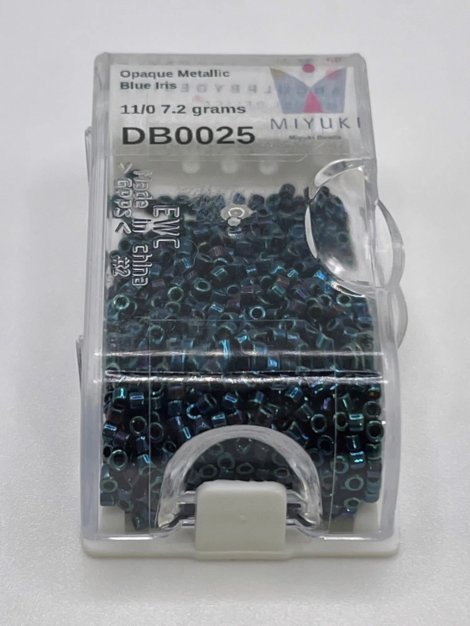 Miyuki Delica Seed Beads DB0025/DB025 DB25 11/0 Opaque Metallic Blue ...