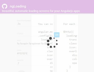 Beautiful & Automatic Loading Screens using ng-loading | Angular Script
