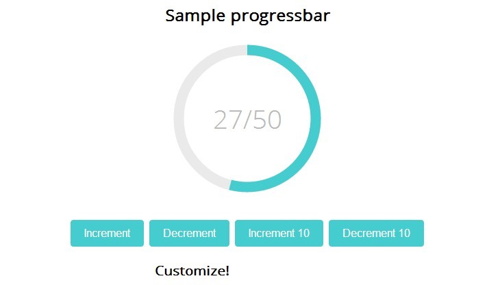 Dynamic Round Progress Bar with AngularJS and SVG | Angular Script