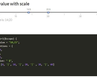 Simple Multi-Range Slider with AngularJS | Angular Script