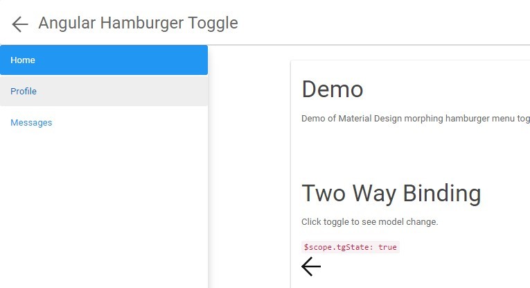 Material Design Inspired Hamburger Toggle Directive For AngularJS | Angular Script