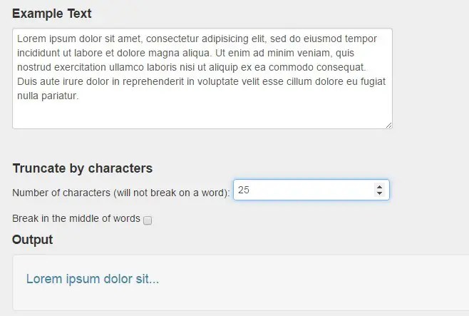 Angular Filter To Truncate Text And Add Ellipses Angular Script