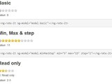 Customizable Angularjs Star Rating Directive Rateit Angular Script