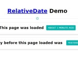 Angularjs Module For Human Friendly Relative Time Relativedate