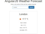 Simple Weather Forecast Angularjs App Angular Script