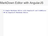Simple Markdown Editor With Angularjs And Codemirror Angular Script