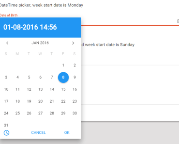 AngularJS date range picker Components And Modules - Angular Script