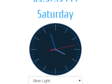 Responsive Angular Clock Widget Angular Script