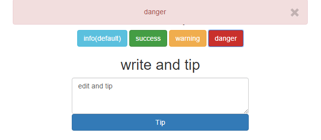 Simple Angular Tip Service With Bootstrap Styles | Angular Script