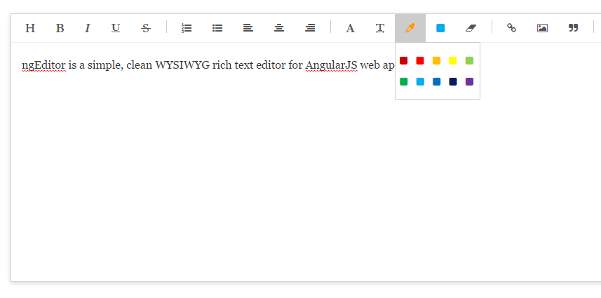 WYSIWYG Text Editor For AngularJS - ngEditor | Angular Script