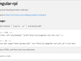 Angularjs 2 Reading Position Indicator Angular Script