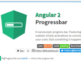 Nano Progress Bar Component For Angular 2 Angular Script