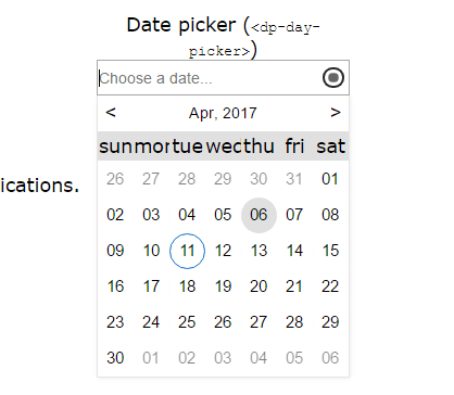 Highly Configurable Date Picker For Angular 2 | Angular Script