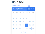 Small Clean Date Picker For Angular 2 Angular Script