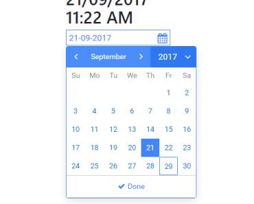 Date Picker For Ionic 2 | Angular Script
