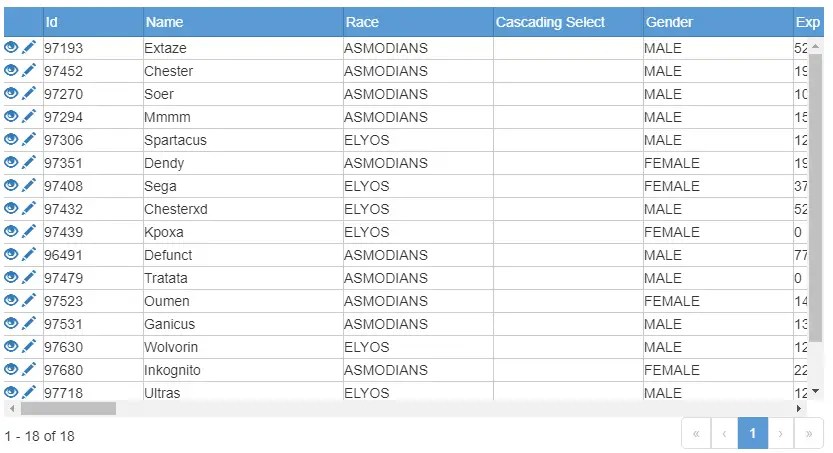 Angular 2 Crud Table Using Rest Backend Angular Script
