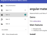 Material Multi Level Menu For Angularjs Angular Script