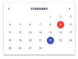 Simple Calendar For Angular Material 5 Xunk Calendar Angular Script