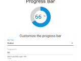 Customizable Radial Linear Progress Bar Component For Angular Angular