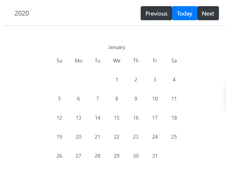 Customizable Year Calendar Module For Angular Angular Script