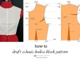 How To Draft A Basic Bodice Block Pattern Anicka Design