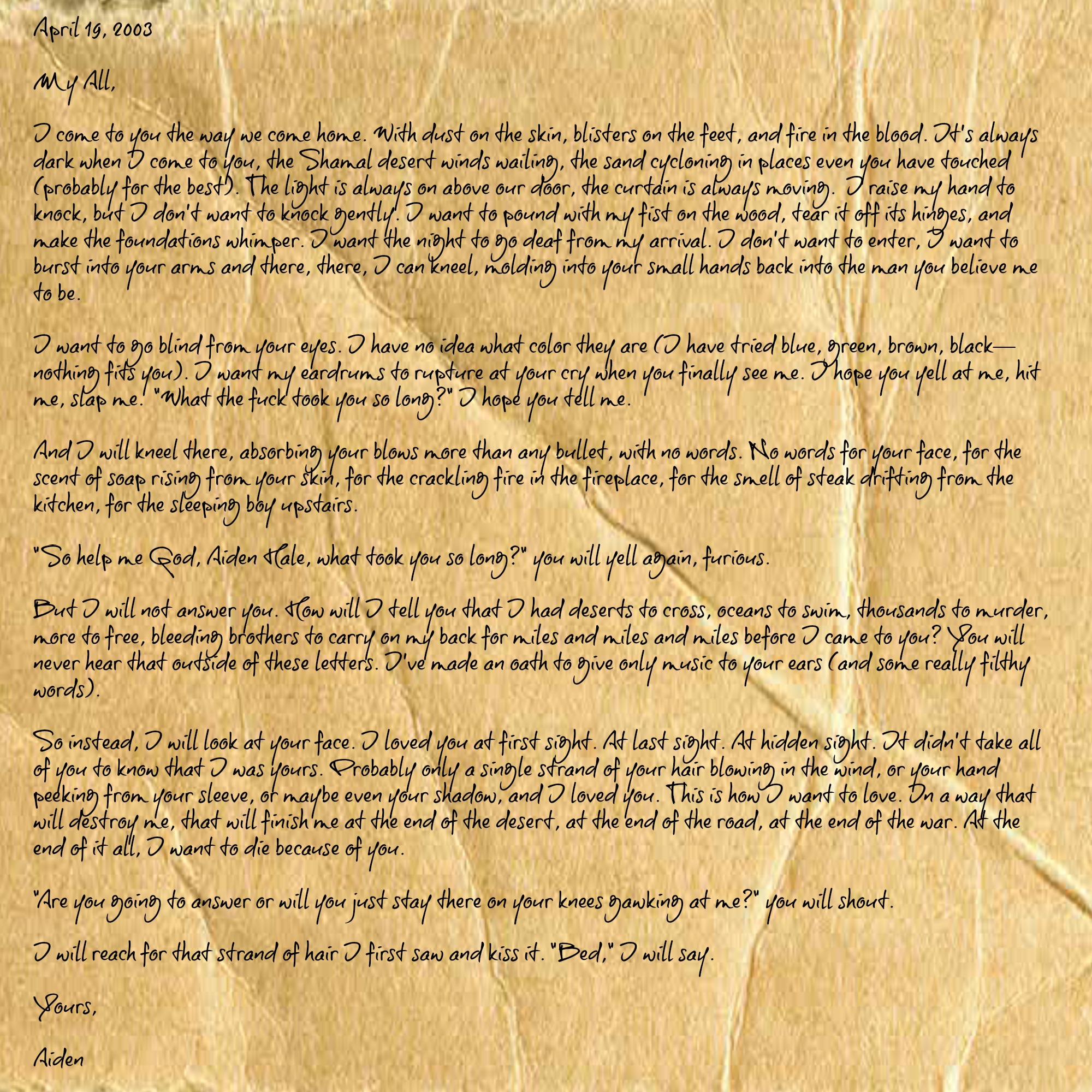 Letter # 5 – Ani Keating