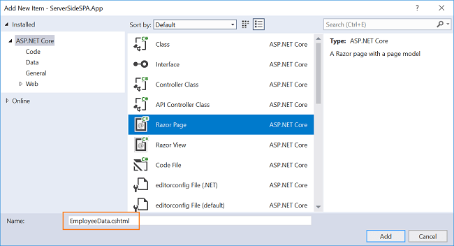 Single Page Application Using Server-Side Blazor - Ankit Sharma's Blog