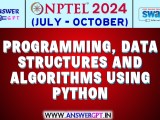 Nptel Programming Data Structures And Algorithms Using Python