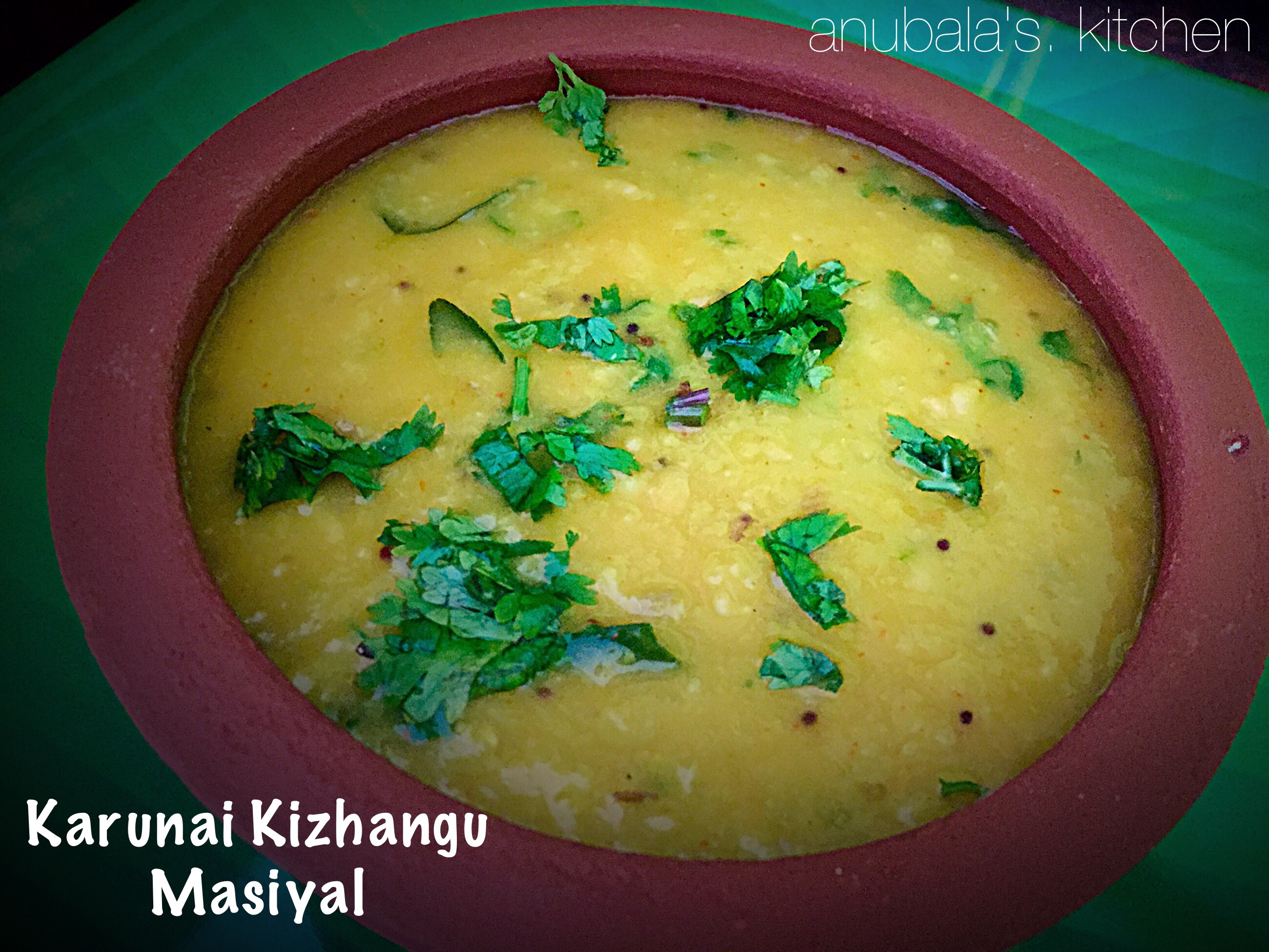 Karunai Kizhangu Masiyal – anubala's kitchen
