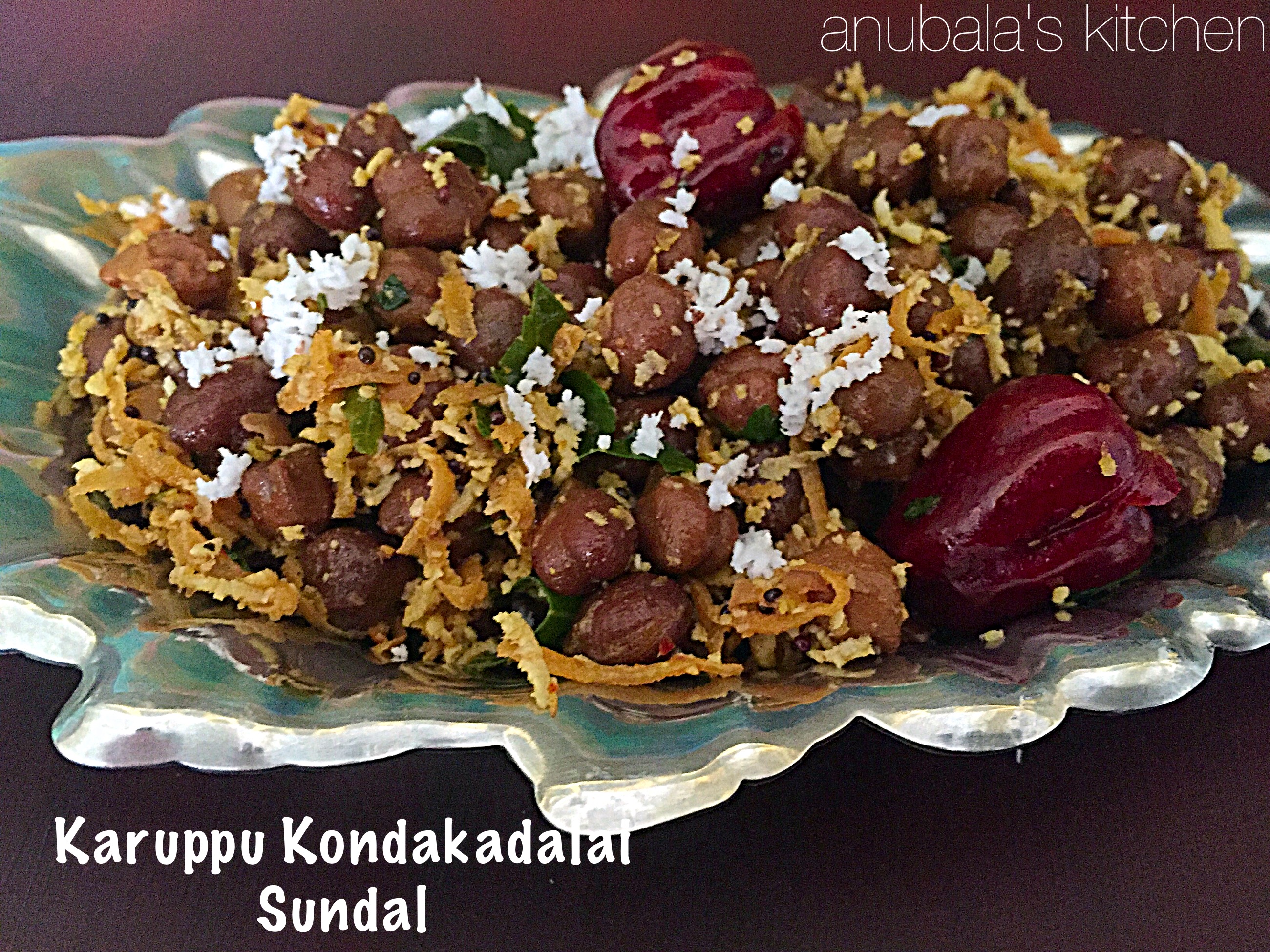 Karuppu Kondakadalai Sundal – anubala's kitchen