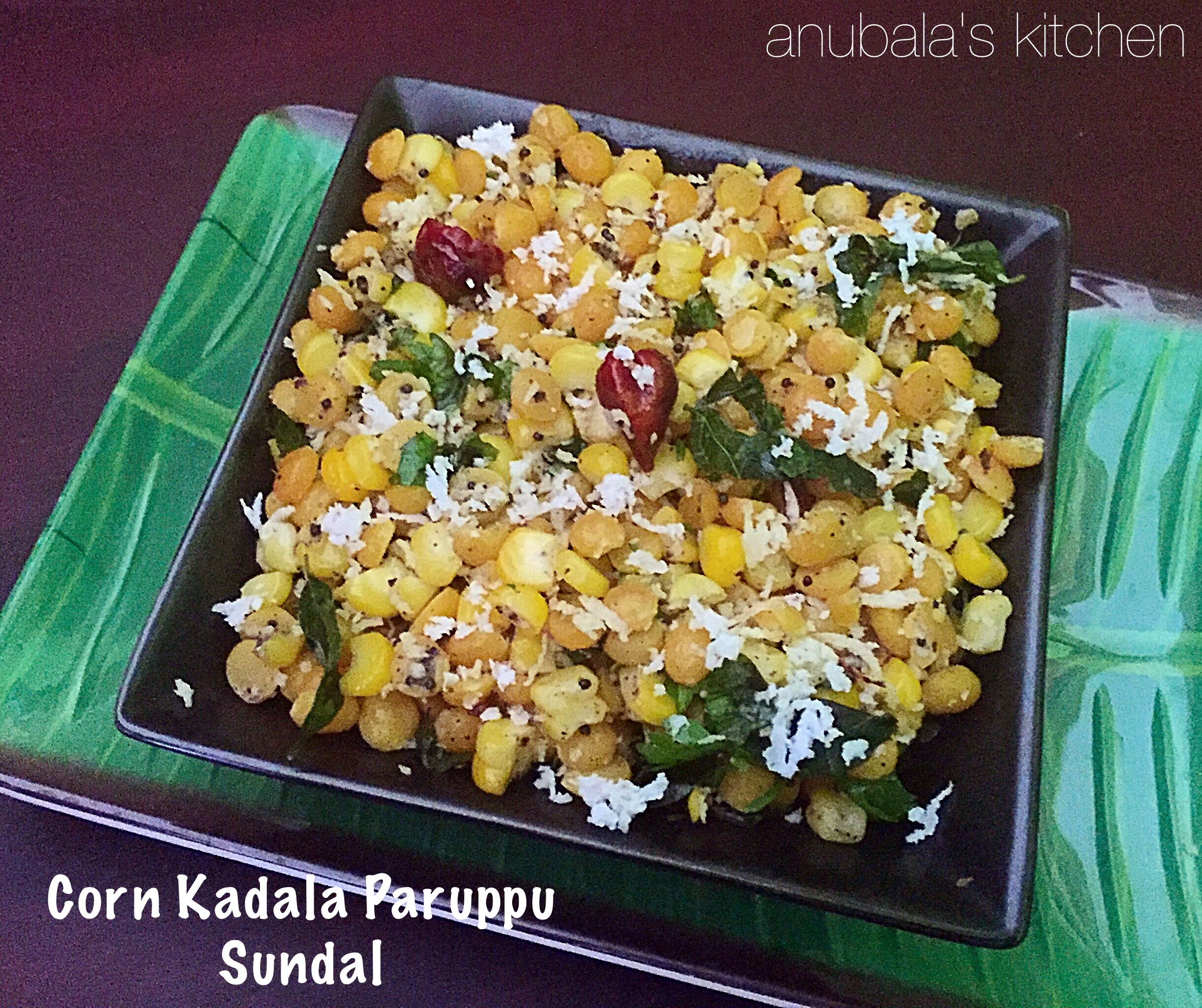 Corn Kadala Paruppu Sundal – anubala's kitchen