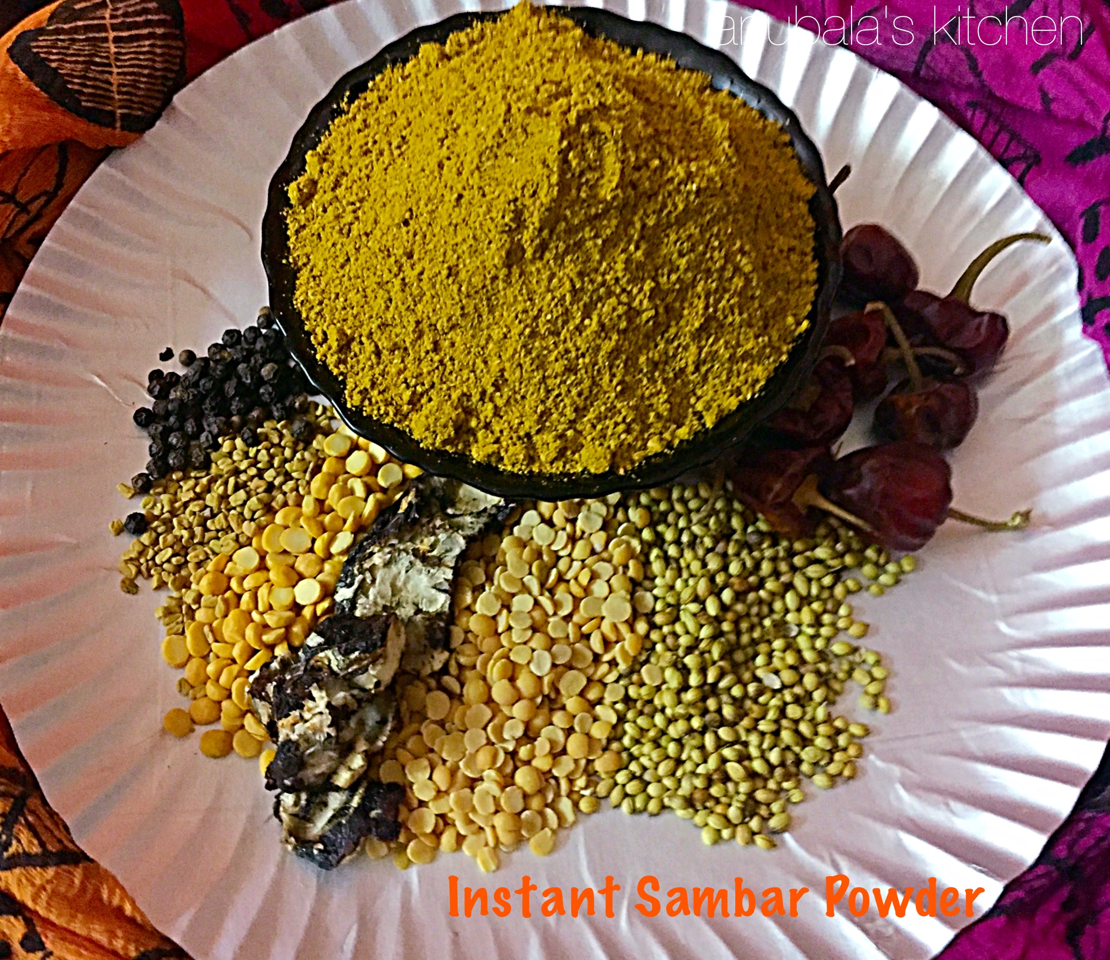 Instant Sambar Powder – anubala's kitchen