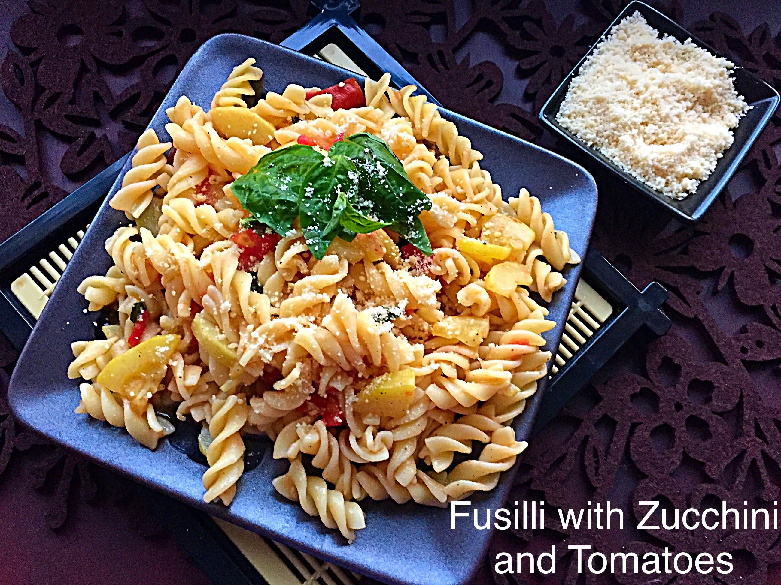 Fusilli with Zucchini and Tomatoes – anubala's kitchen