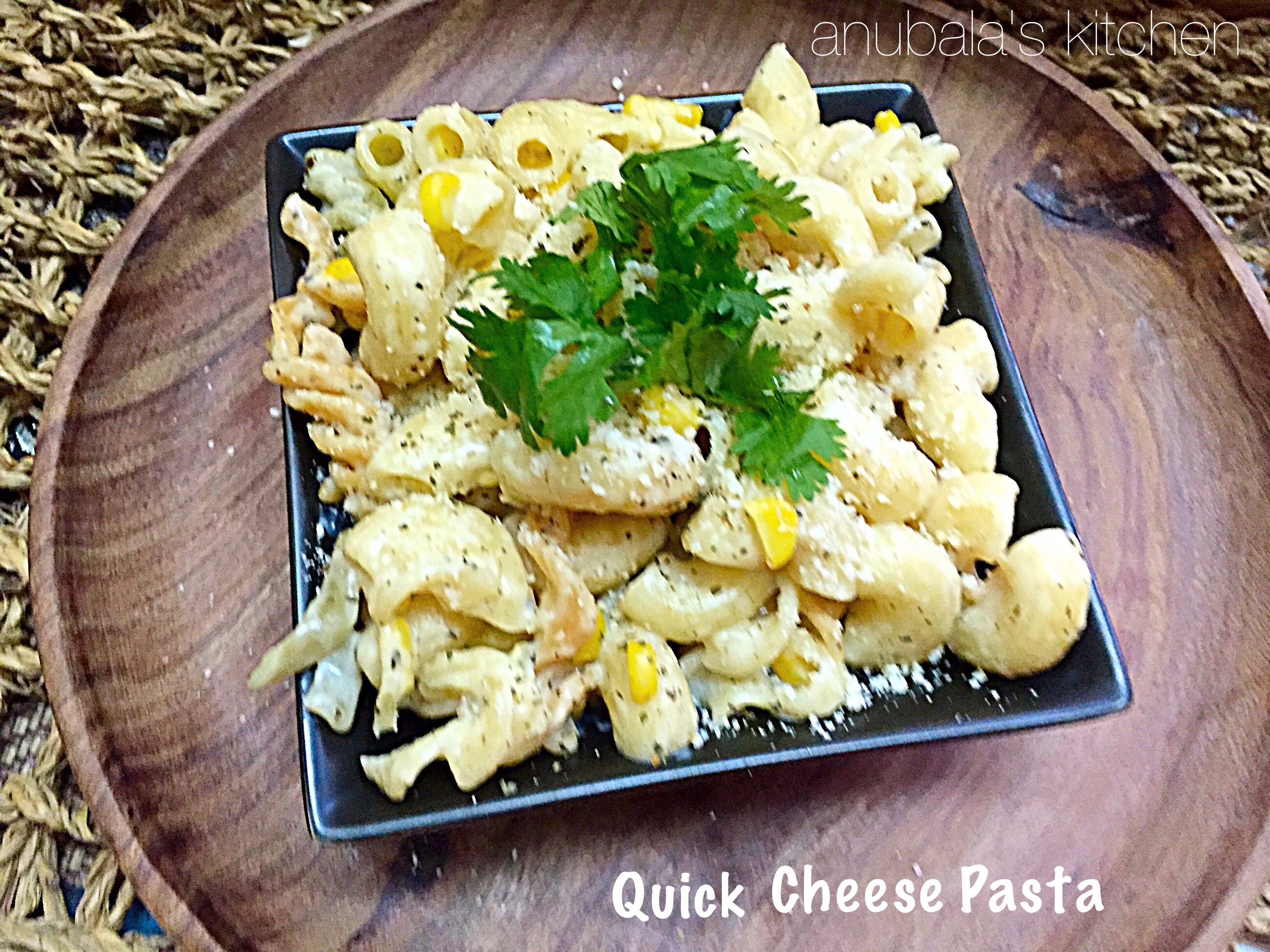 Quick Cheese Pasta – anubala's kitchen