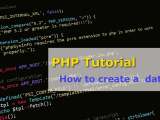 Php How To Create A Database Anuptechtips