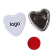 Custom Promotional Heart Shaped Lapel Pin Branded Promo