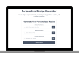 Personalized Recipe Generator Web Application Codeaj Marketplace