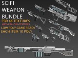 Low Poly Game Ready Pbr Scifi Weapon Flippednormals